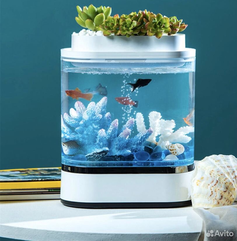 Аквариум xiaomi mini lazy fish tank