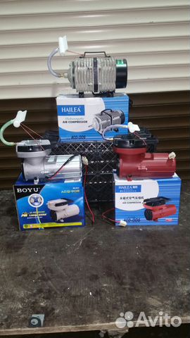 Поршневые компресора для пруда и аквариума