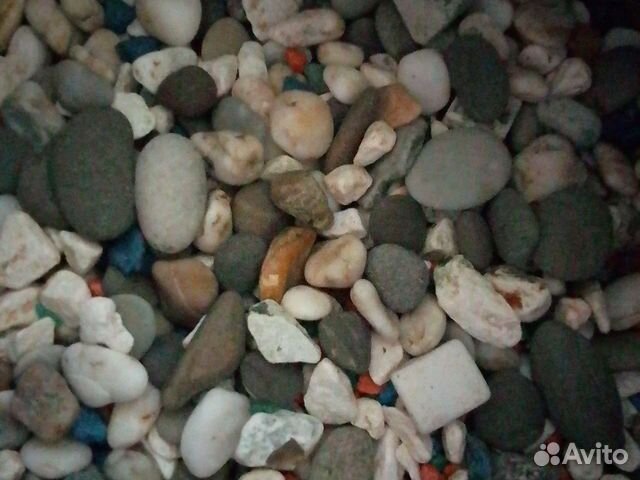 Галька для аквариума и грот замок