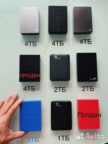 Переносной внешний жоский диск 1тb 2TB 3TB 4TB купить в Санкт ...
