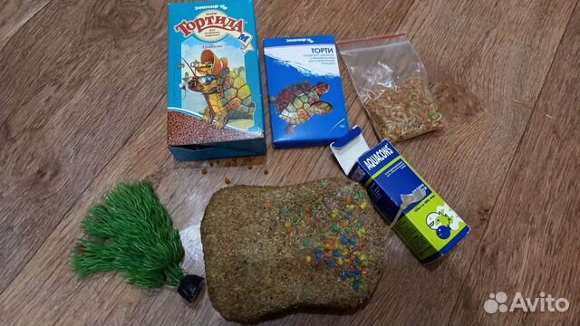 Корм.Очиститель.Островок для черепахи